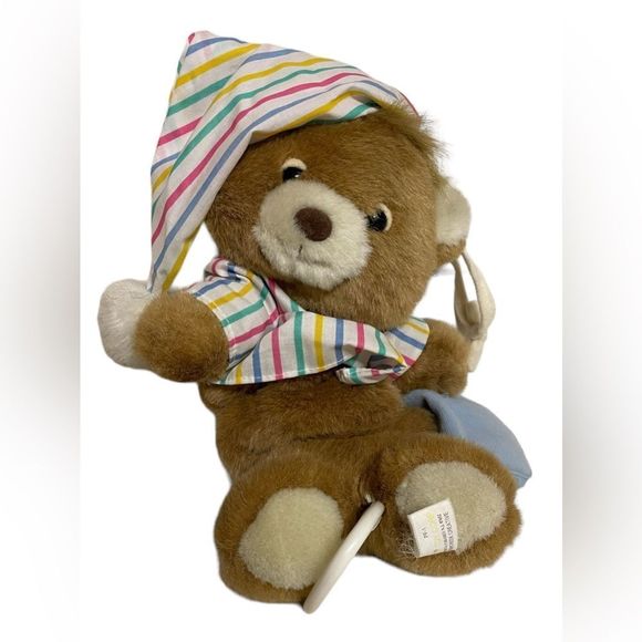 Toys | Vtg Teddybeddy Bear Musical Plush Prestige Baby Crib Lullaby ...